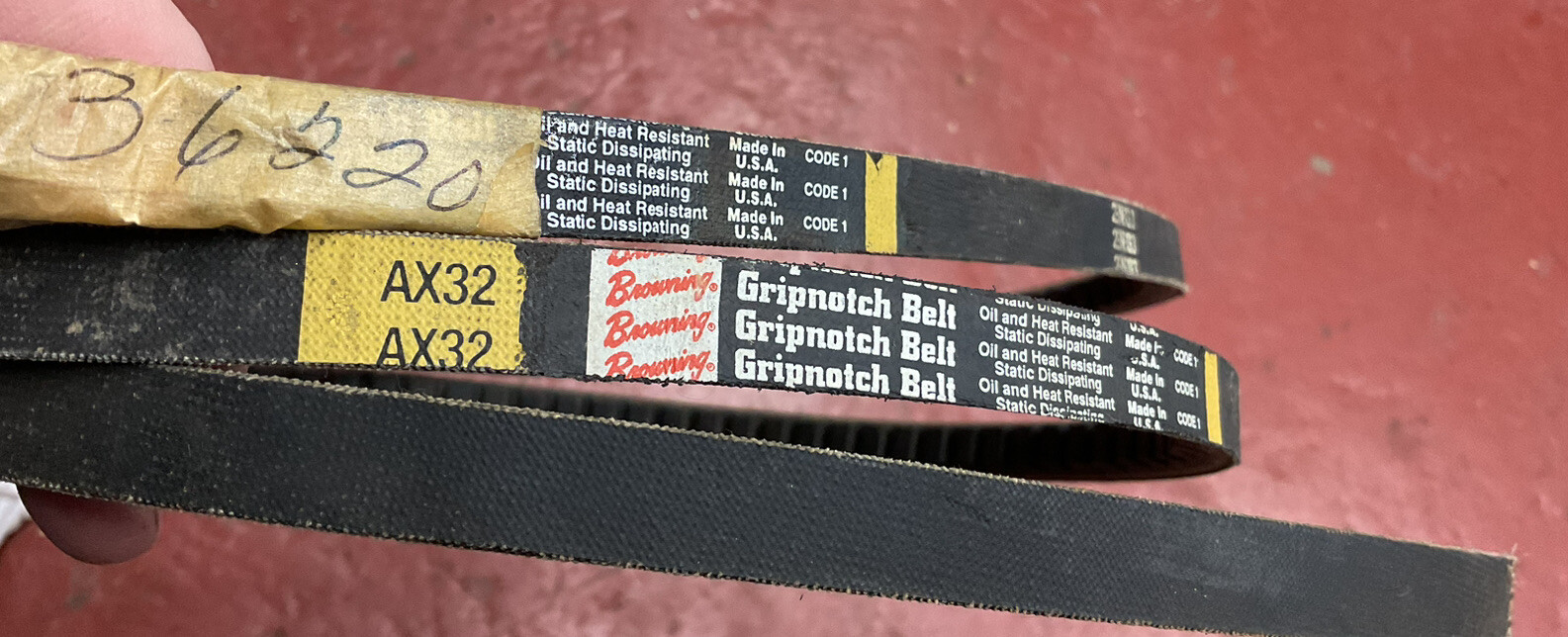 Browning Gripnotch AX32 Belt 36220 NOS Lot Of 3 | eBay