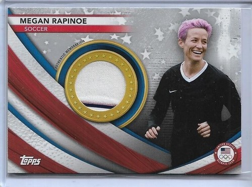 2020 TOPPS OLYMPICS MEGAN RAPINOE MEMORABILIA RELIC CARD /99 ~ USA ...