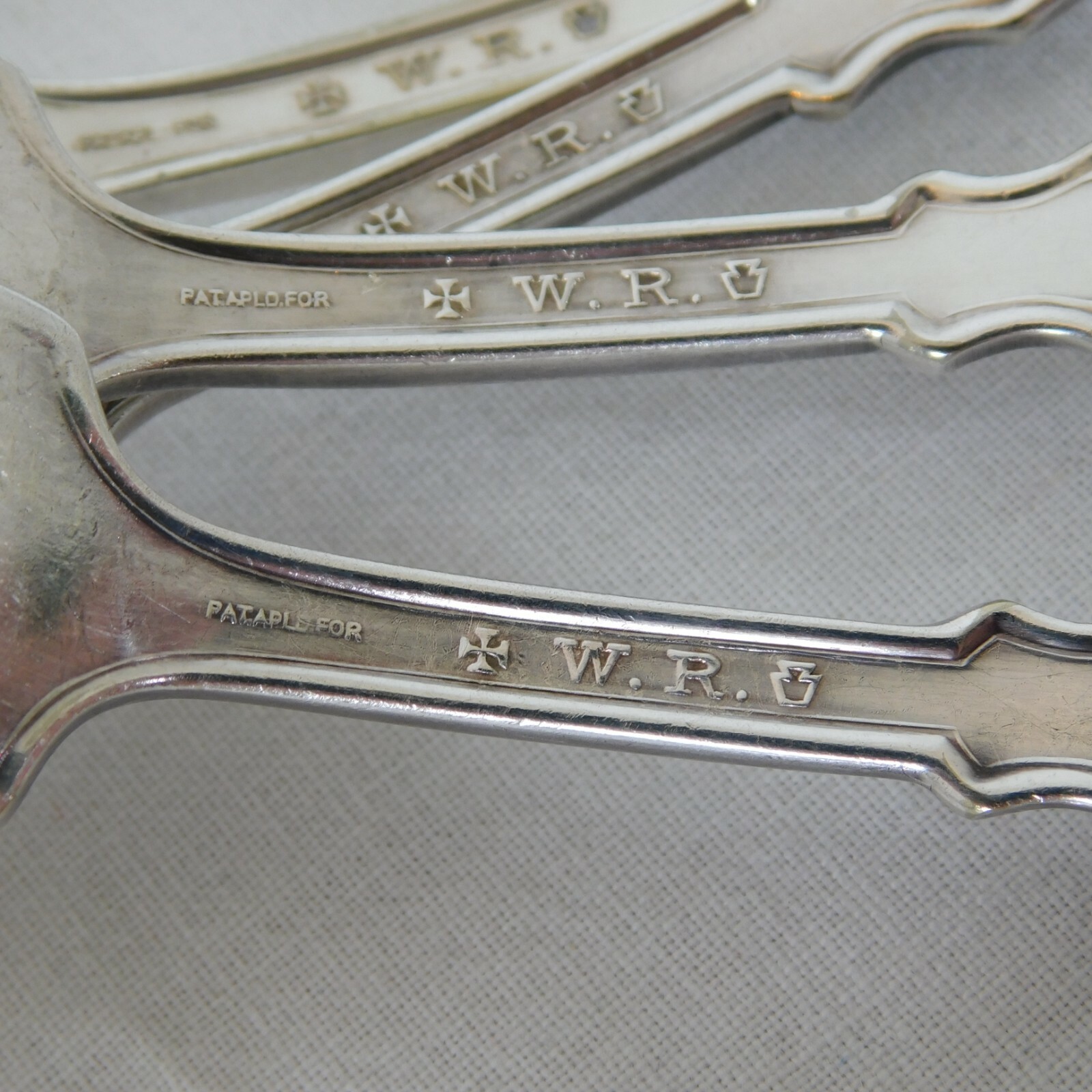 Irving Silverplate Pie Pastry Fork Set of 6 Oneida Keystone 1916 ...