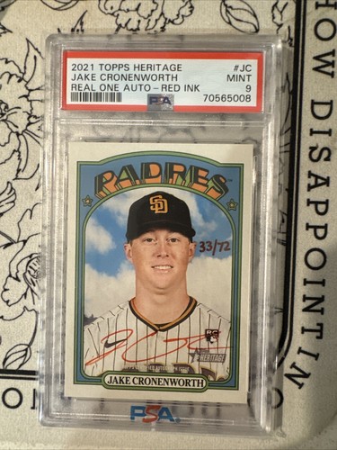 2021 Topps Heritage Jake Cronenworth Real One Auto Red Ink 33/72 RC | eBay
