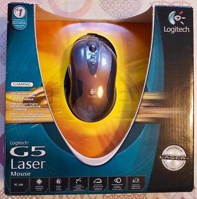 Logitech G5 Laser Maus Neu OVP Laser Mouse NEW in box | eBay.de