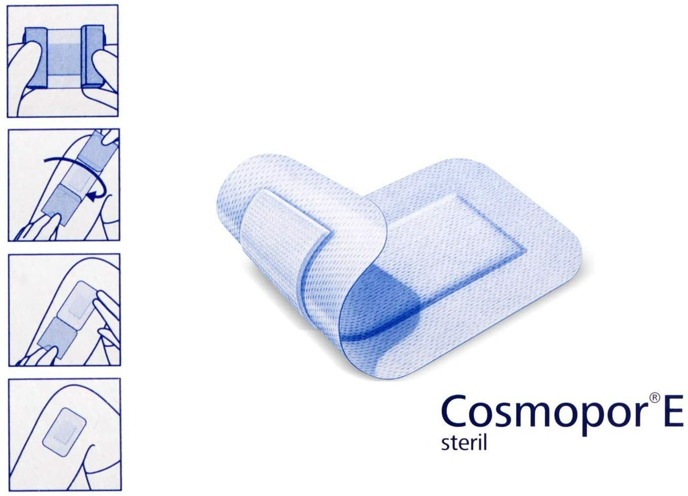 Cosmopor E Absorbent Adhesive Dressings Sterile Cuts Wounds Plaster ...