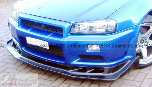 For Nissan Skyline R34 GTR AS Style FRP Front Bumper Lip With Undertray ...