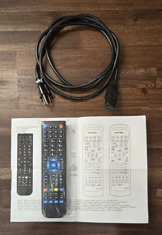 ROTEL RX-1050 STEREO RECEIVER - 100 WPC - CLEANED - TESTED, Minor Ding ...