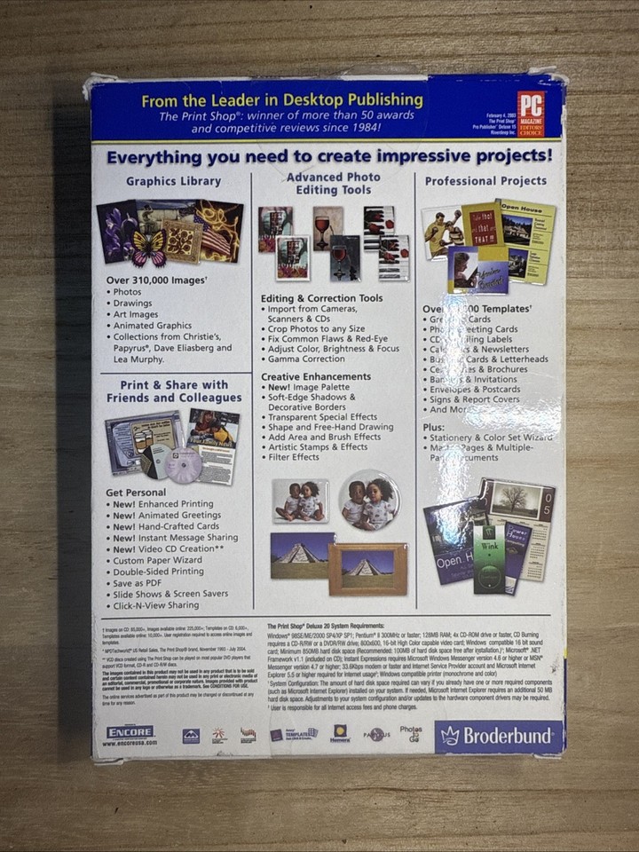 Broderbund - The Printshop Deluxe Suite Version 20- Windows PC NEW | eBay