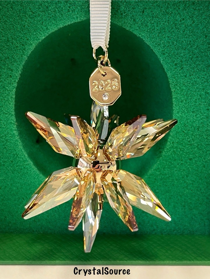 Swarovski Crystal 2025 ANNUAL EDITION FESTIVE 3D Christmas Ornament ...