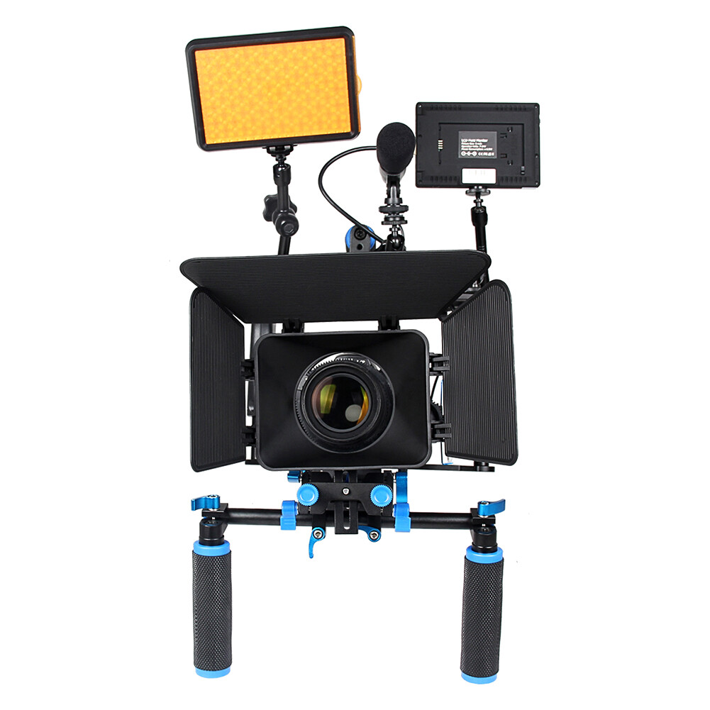 Lightweight Camera Stabilizer Cage Kit With Top Handle Follow Focus HB0 ...