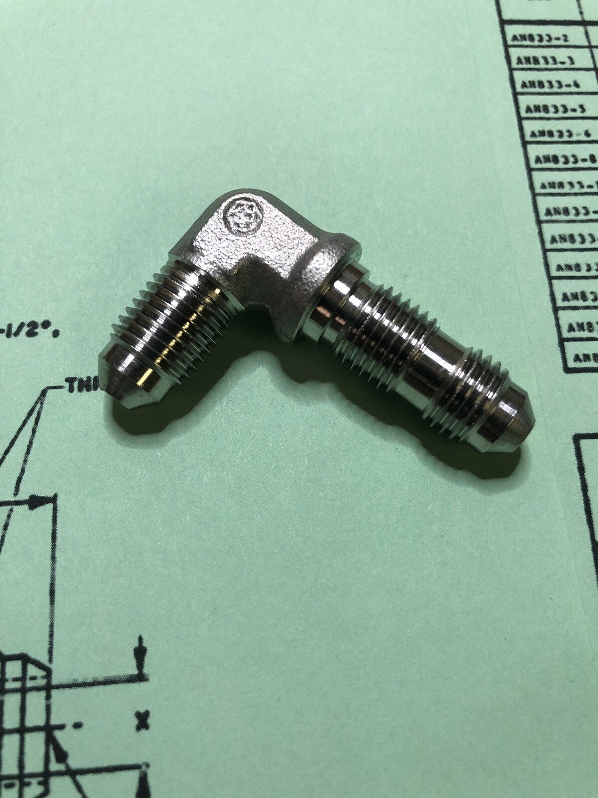 AN833-4K 1/4” Flared Tube Bulkhead Elbow 316SS | eBay