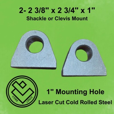 2-Weld On Shackle Mounts, Clevis, Mounting point, Off Road, D Ring ...