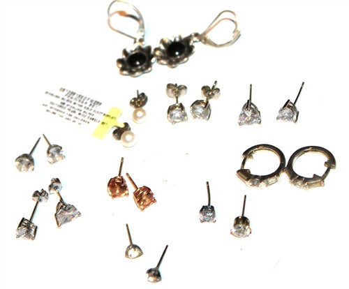 Fantastic flawless mostly 925 sterling silver marked mixed Earrings Lot ...