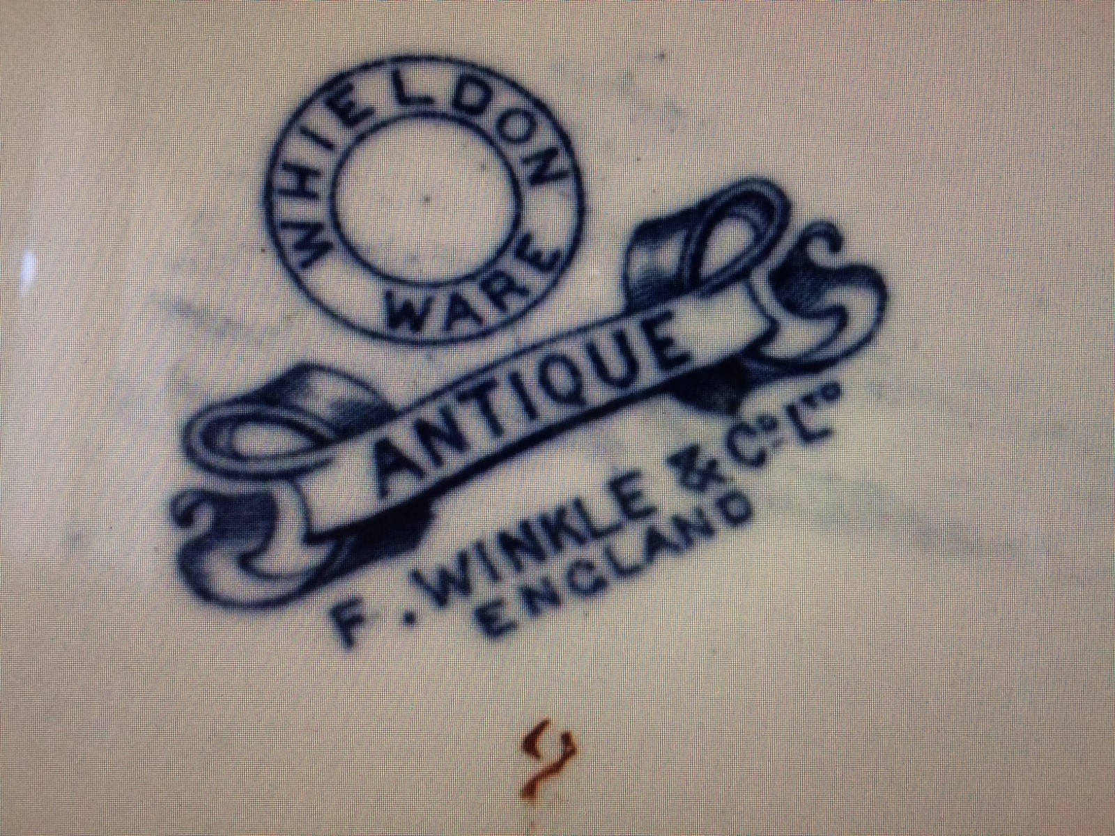 Whieldon Ware F. Winkle & Co Ltd "Antique " Porcelain Pedestal Bowl ...