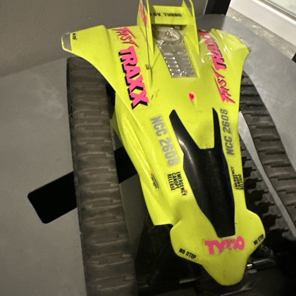Vintage Tyco 9.6V Turbo Fast Traxx NCC 2608 RC Car Tested Works 3 ...