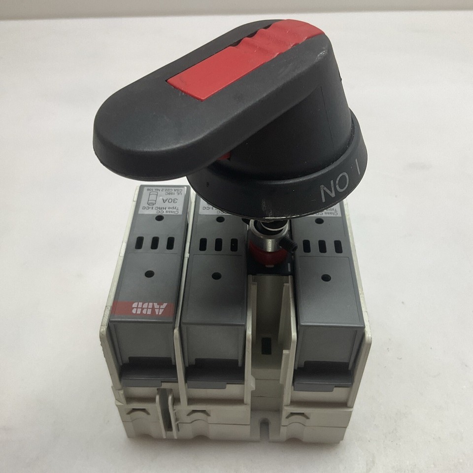 ABB OS30AJ12 General Purpose Fused Switch 30A 600 Vac Class J | eBay
