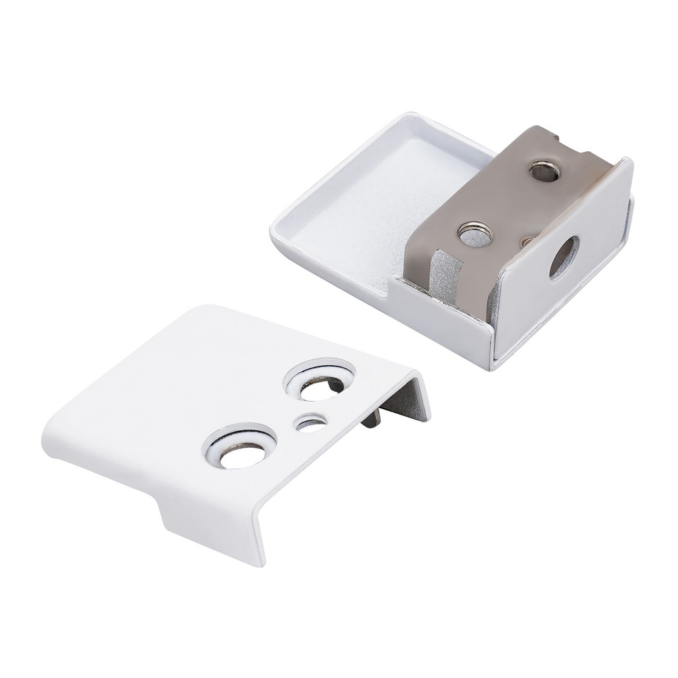 201 Stainless Steel Square Glass Clamp Clip 8 Packs White Glass Clamp ...