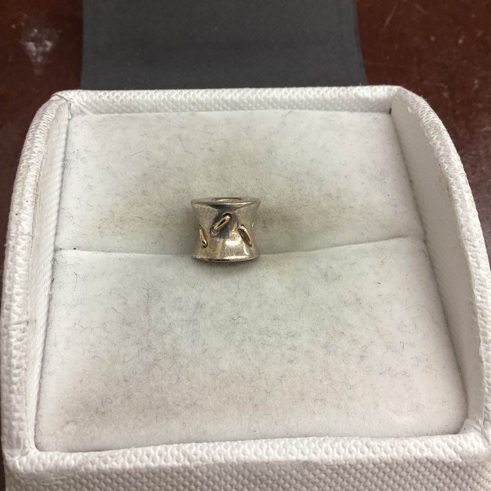 Pandora Sterling Silver Stitches Charm - Gem