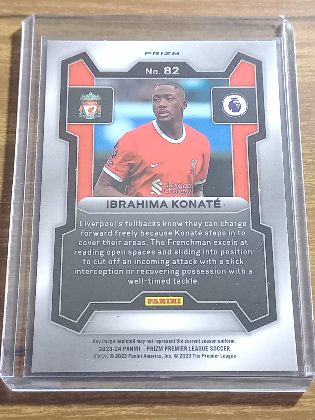 IBRAHIMA KONATE 2023-24 Panini Prizm EPL Orange Hyper #82 Liverpool | eBay