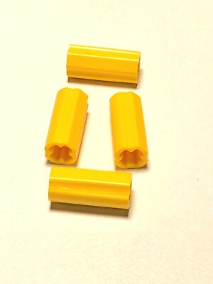 New Lego 4x Yellow Technic Axle Connector 2L 6538c 59443 | eBay