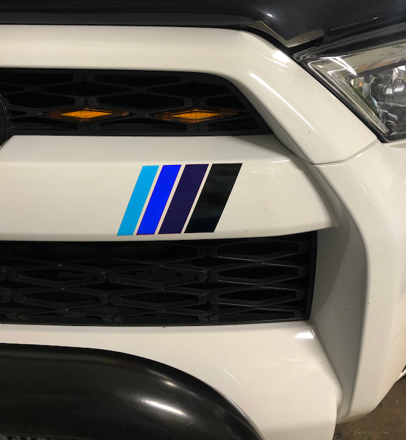 4Runner Decal Sticker Tri Color TRD Pro Stripes Trail SR5 Toyota 4 ...