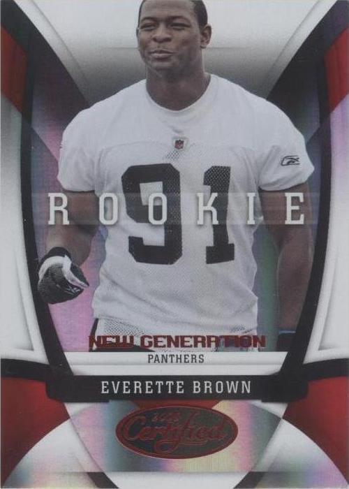 2009 Certified - New Generation Everette Brown #156 Mirror Red /250 (RC ...