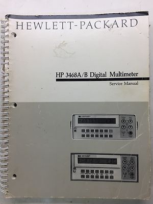 HP 3468A/B Digital Multimeter Service Manual P/N 03468-90008 NEW | eBay