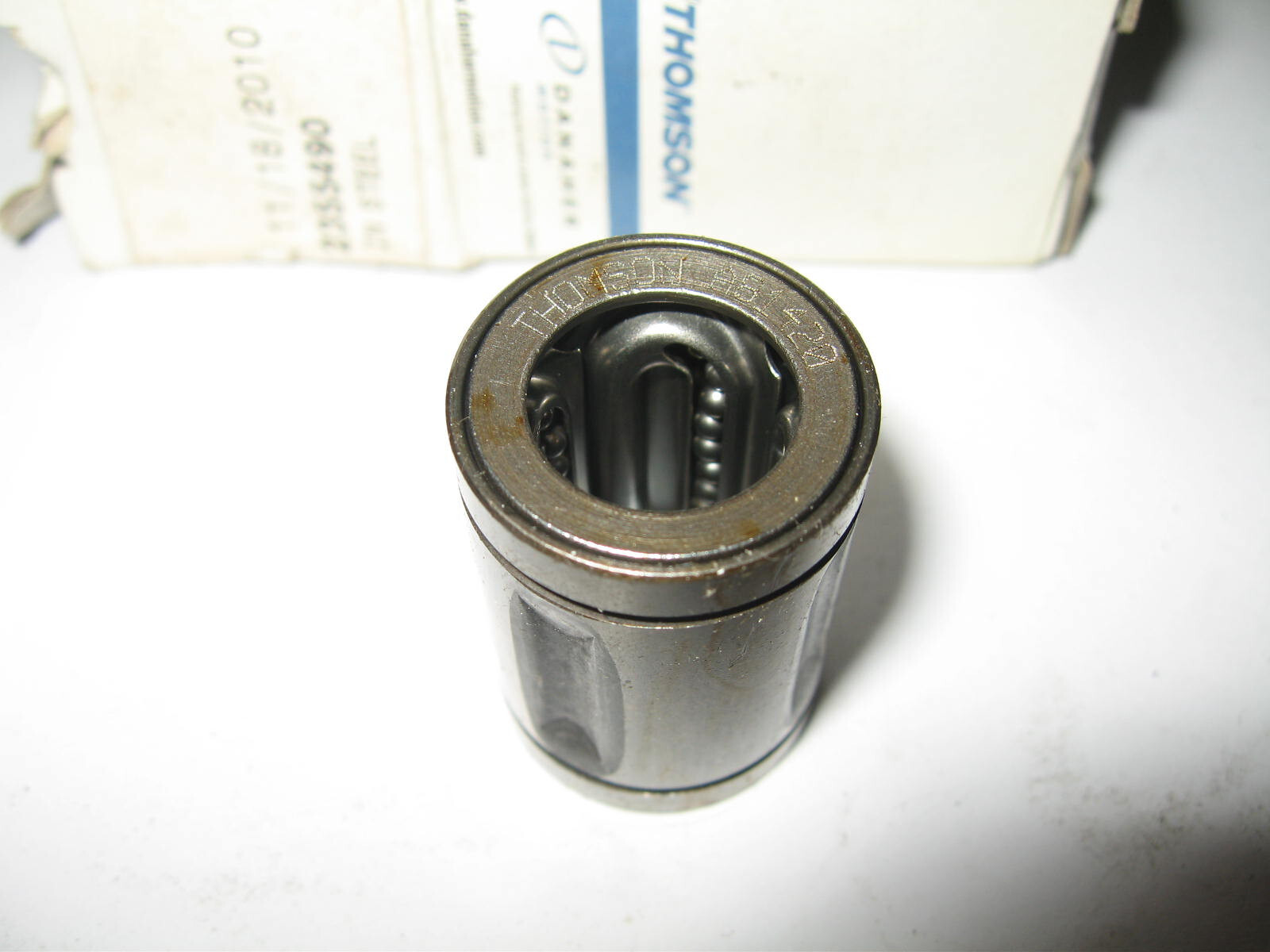 Thomson A81420 Closed Round Rail Ball Bushing, 0.5000" Shaft Dia, 0. ...