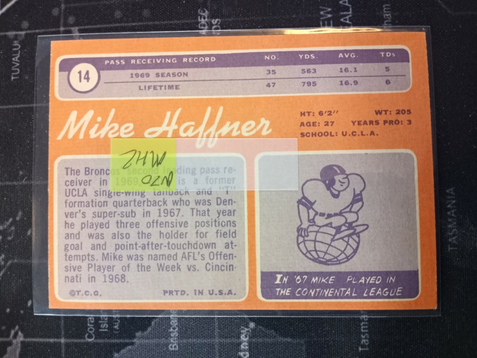 1970 Topps Football #14 Mike Haffner NR-MT N70MH2 MINT | eBay