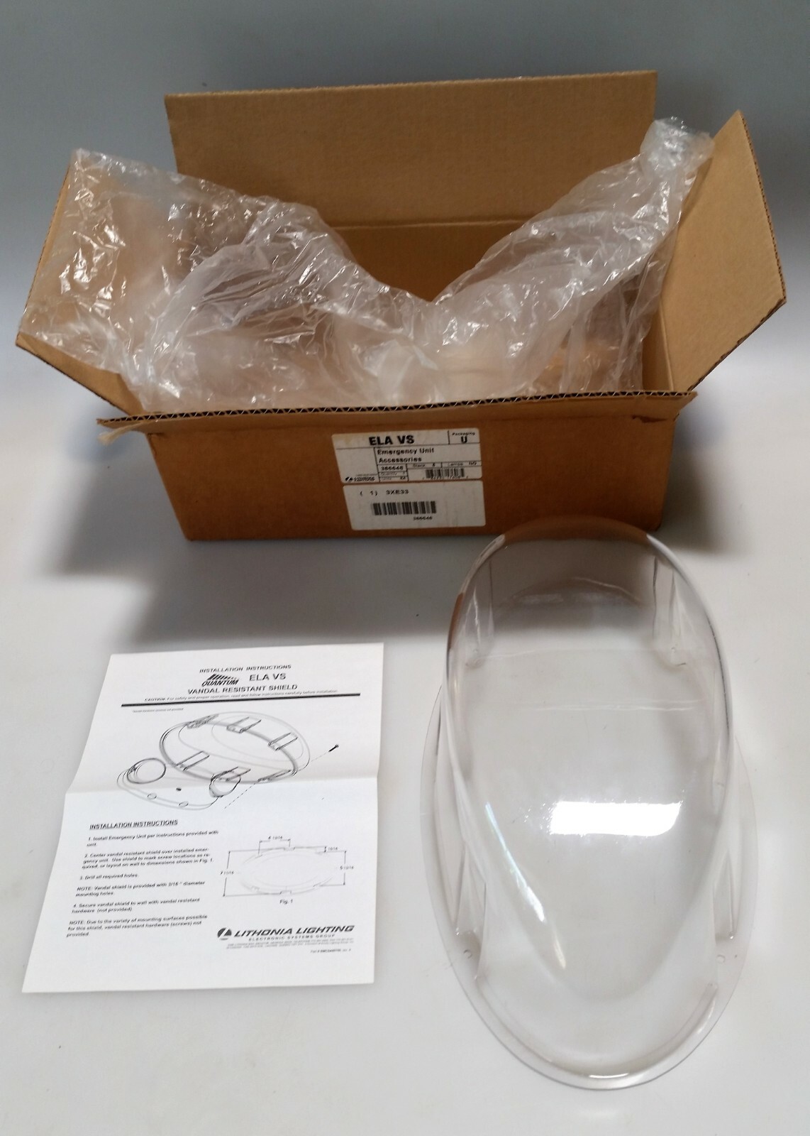 Lithonia Lighting ELA VS Emergency Unit 386648 Polycarbonate Vandal ...
