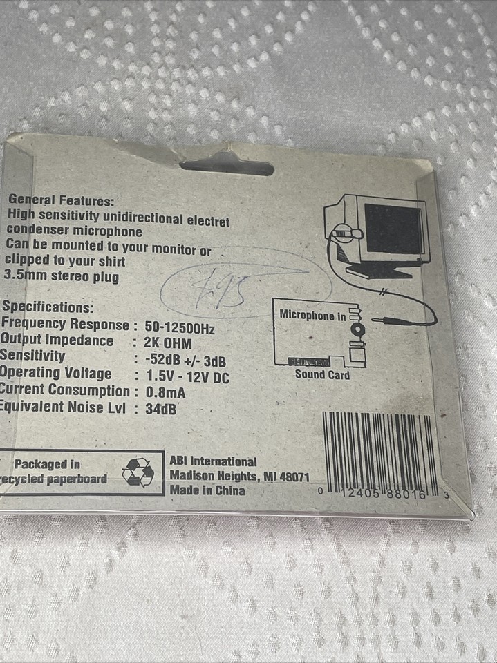 VTG unopened Inland Pro Series Microphone Stock#88016 | eBay