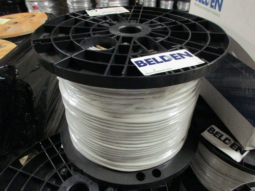 BELDEN 8729 White 4 Conductor 22 AWG Shielded Cable w/ Ground 1000 ft ...