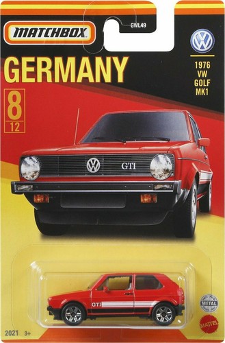 1976 Volkswagen Golf MK1 GTI Red Matchbox Best of Germany 2021 MB1200 ...