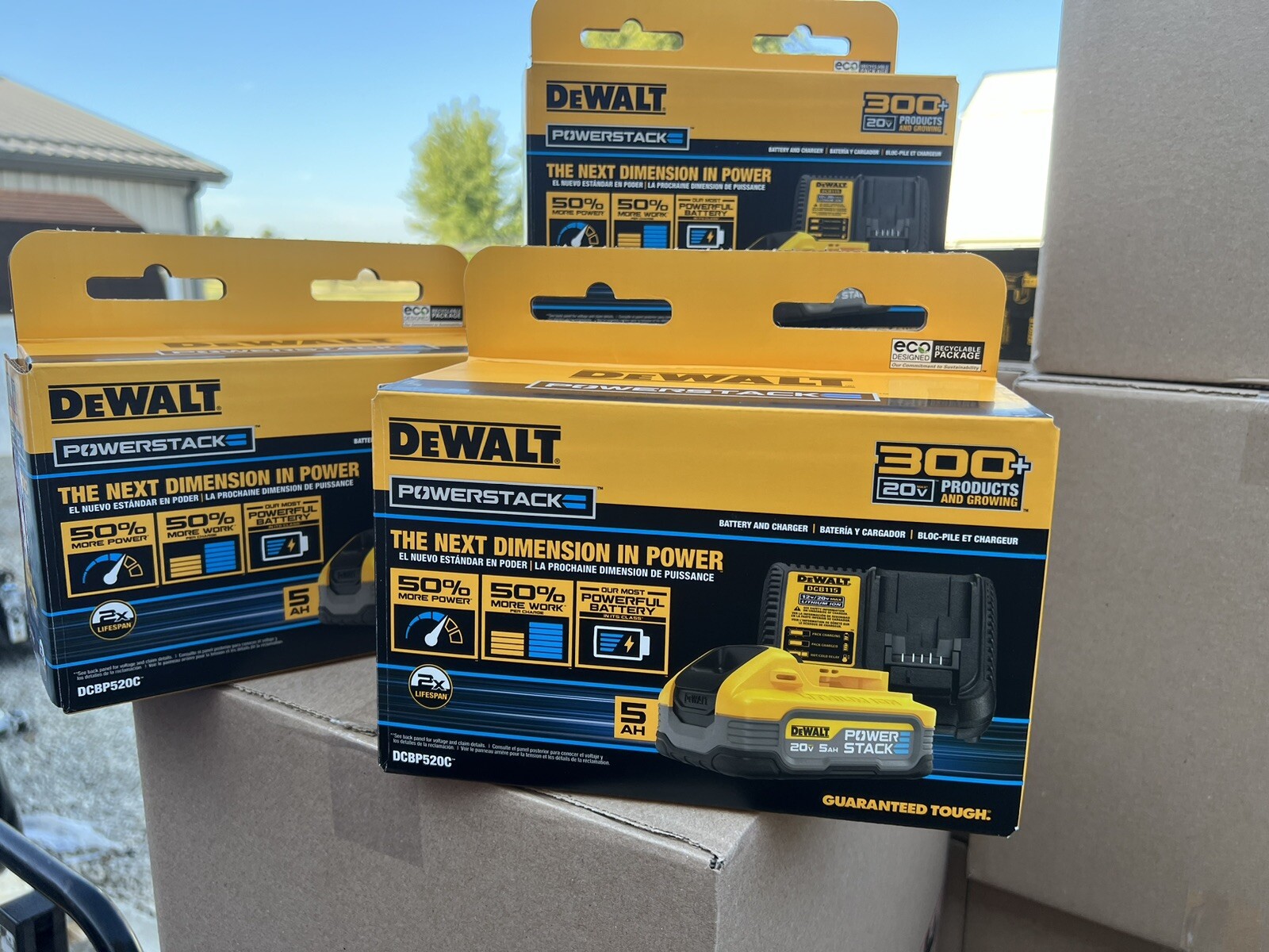 Dewalt DCBP520C POWERSTACK 20V MAX 5 Ah Li-Ion Battery & Charger Kit New