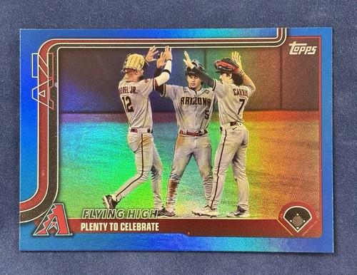 2025 Topps Series 1 FLYING HIGH Diamondbacks Carroll Blue Rainbowfoil ...