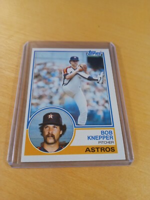 1983 Topps #382 BOB KNEPPER Houston Astros Baseball Card, Pitcher, Star ...
