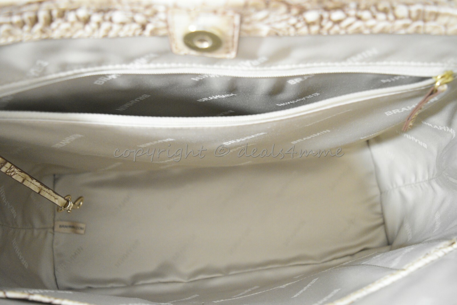 NWT Brahmin Medium Julian Embossed Leather Tote/Shoulder Bag in Oasis ...