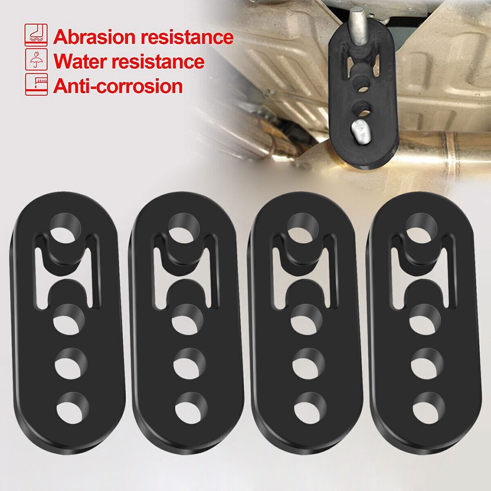 4Pcs Exhaust Hanger Rubber Adjustable Insulator Bushing Mount 4 Holes ...