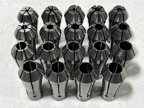 Monoset Super Flex A 19pc Collet Lot Chi-co Cincinnati Grinder Lathe ...