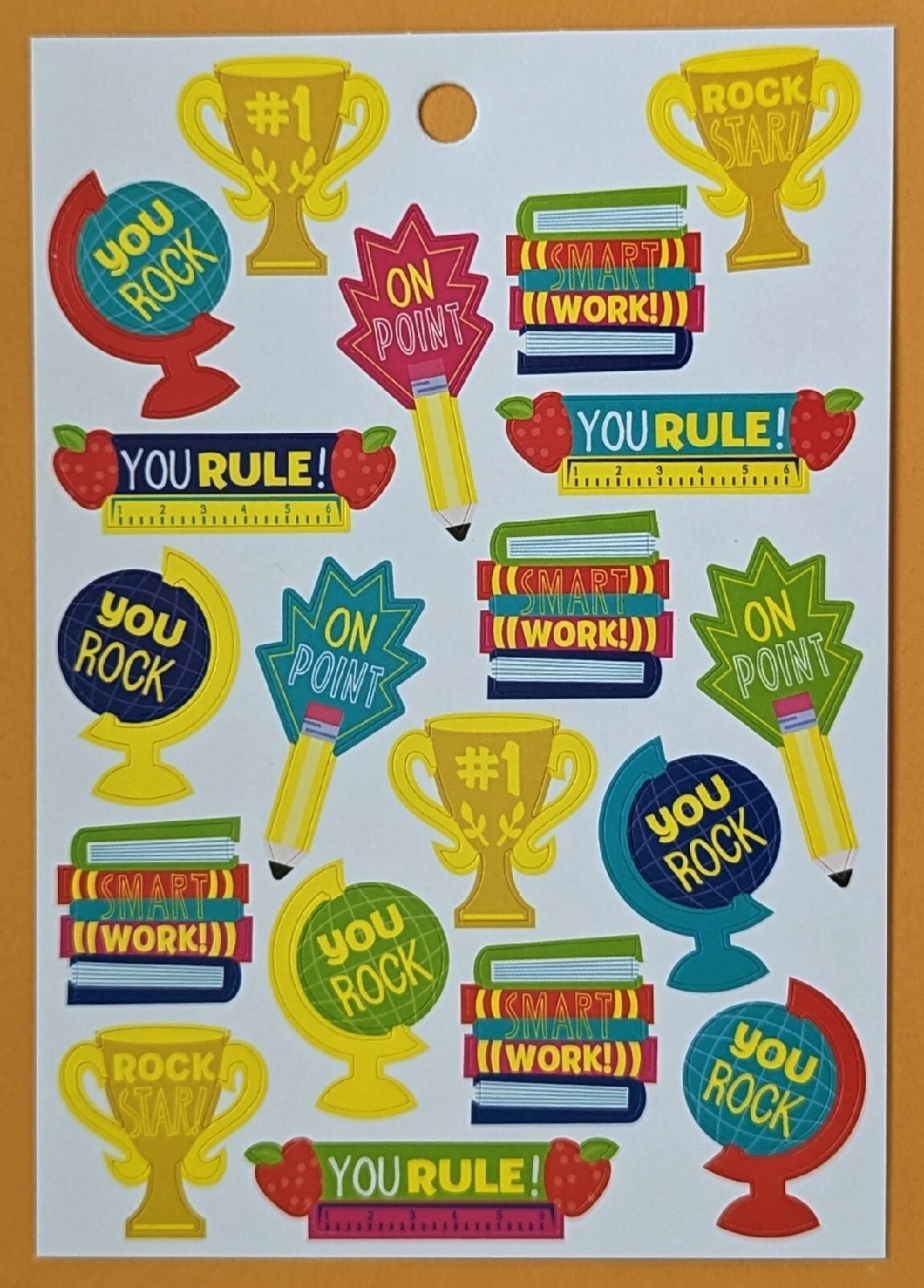 Themed Stickers/ You Rock, You Rule... Single Sheet | eBay