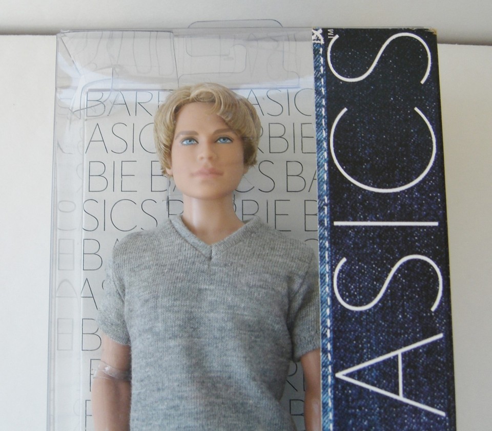 Barbie Basics Ken Doll Blonde Jeans Model 16 Collection 002 Black Label ...