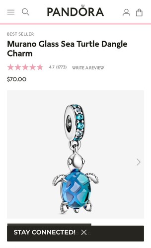 pandora Blue Turtle Dangle Charm | eBay