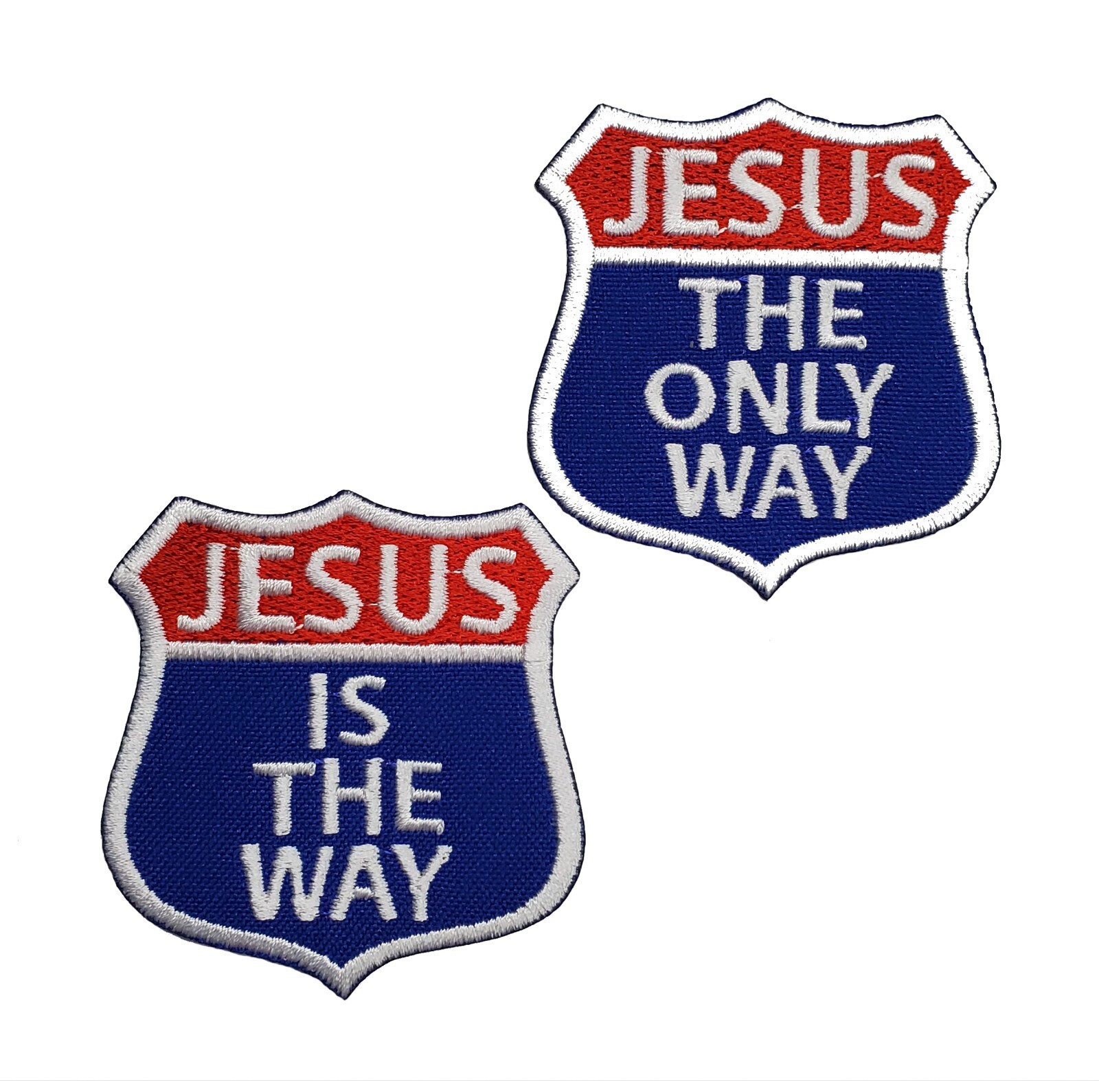 Jesus Is The Way The Only Way Embroidered Applique Iron On or Sew On ...