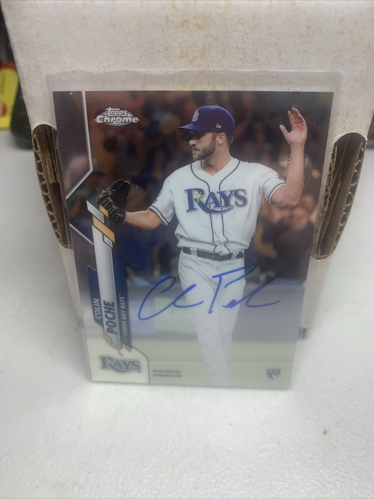 2020 Topps Chrome Rookie Auto Colin Poche | eBay