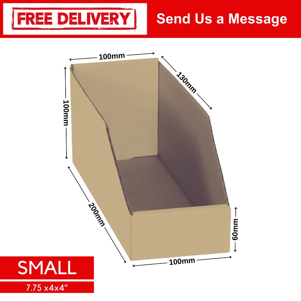 Corrugated Cardboard Storage Bins, Cardboard Tote Shelf Boxes Storage ...