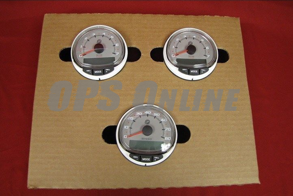 Mercury SmartCraft SC1000 Grey (2) Tachometer / Speedo 79-8M0135649 SS ...