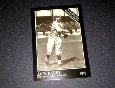 THE SPORTING NEWS 1991 JACK BARRY Boston Red Sox 2nd Base 1916 #139 L ...
