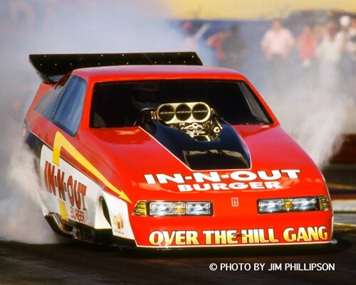 FUNNY CAR PHOTO IN-N-OUT BURGER CAR DRAG RACING POMONA 1988 NHRA | eBay