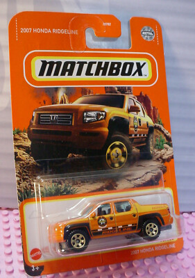 2022 Matchbox '07 HONDA RIDGELINE #96/100 ☆orange; UNITED STATES; hitch ...