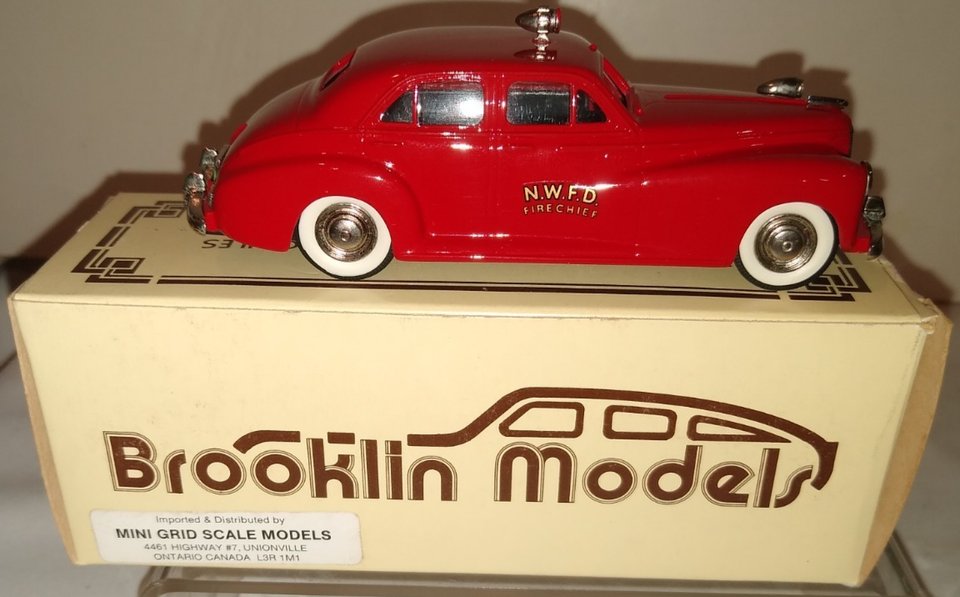 BROOKLIN MODELS 1941 PACKARD CLIPPER FIRE CHIEF BRK 18X 1/43 DIECAST ...