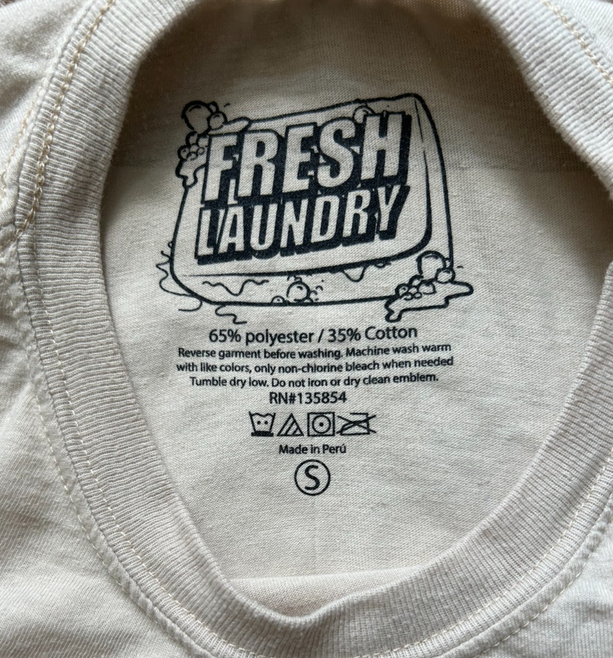 Men’s Fresh Laundry t-shirt beige size small Los Angeles-beach scene ...