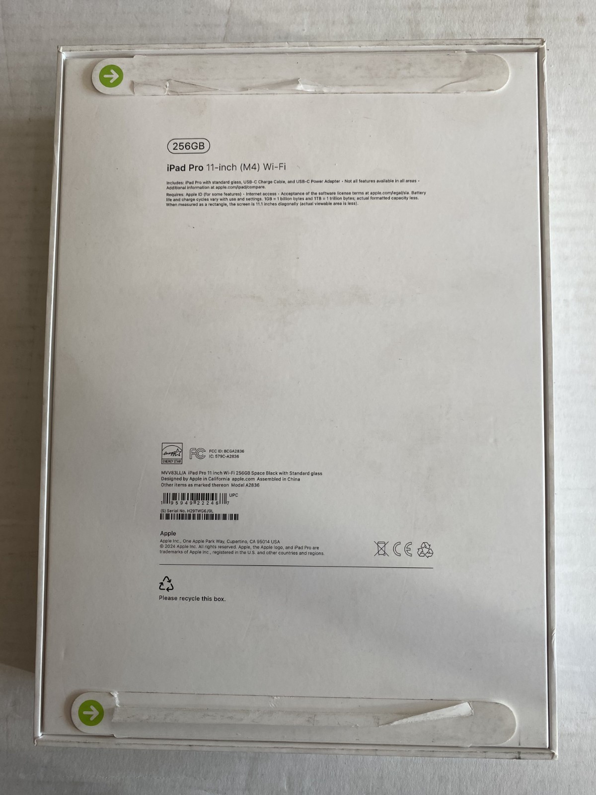 Apple iPad Pro 11-inch (M4) A2836 256 GB, Wi-Fi, 11 in - Space Gray | eBay