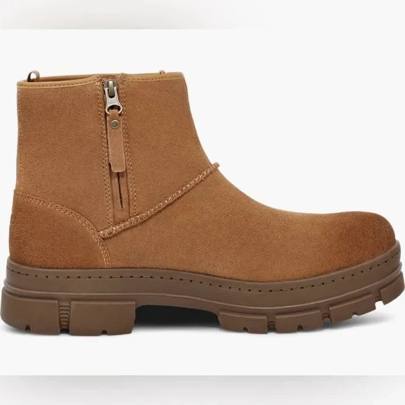 RARE! UGG Mens Sz 9 Skyview Classic Short Pull On Boot Chestnut Suede ...